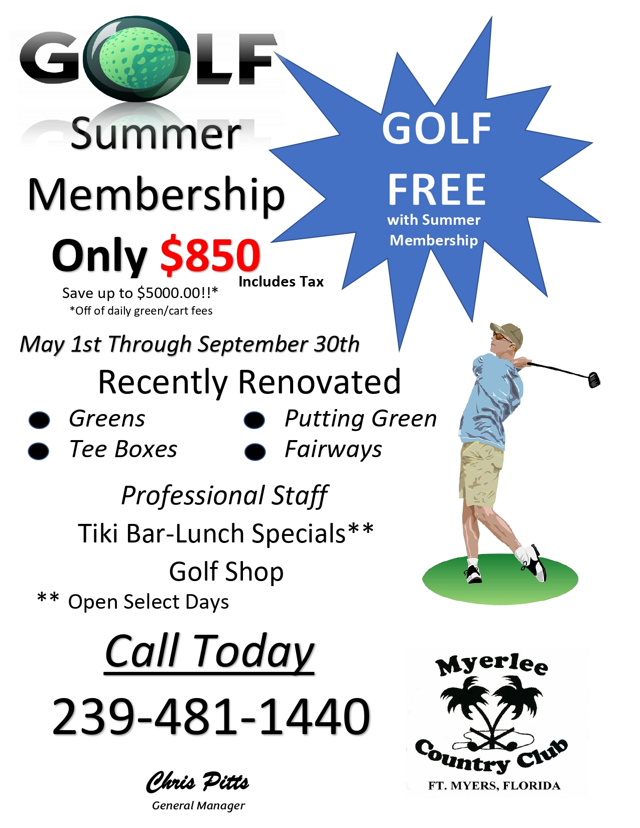 Memberships - Myerlee Country Club